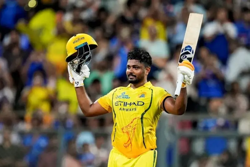 Sanju Samson smashes 5th IPL century, powers CSK to 207 vs MI | Dailyhunt