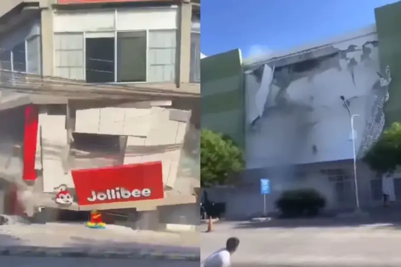 Terrifying videos show buildings collapsing during massive 7.8 ...