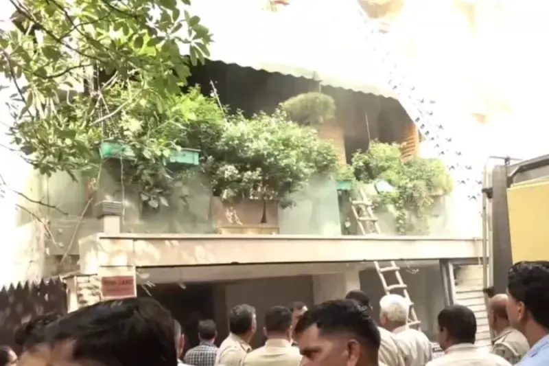 5 children among 7 rescued as fire guts residential building in New ...