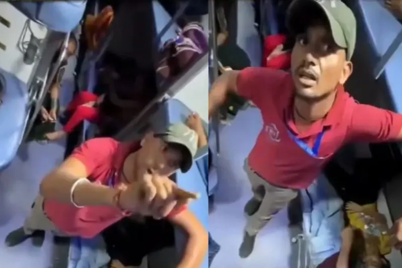 Viral Video: Railway Vendor Threatens Passenger On Train Over Selling ...