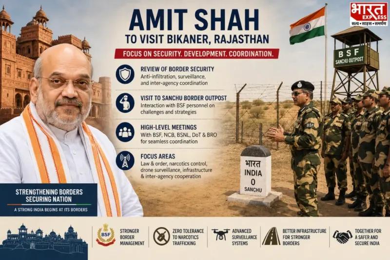 Amit Shah To Review Rajasthan Border Security During Two-Day Bikaner ...