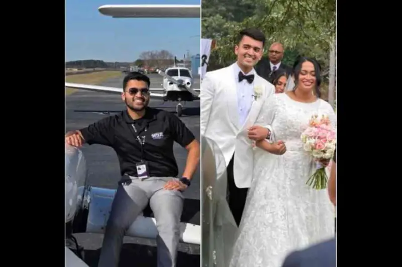 Crash kills Indian origin pilot soon after US wedding as honeymoon ...