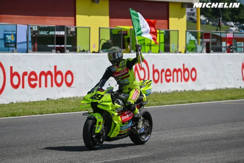 Fabio Di Giannantonio celebrates stunning podium finish at MotoGP Italy ...
