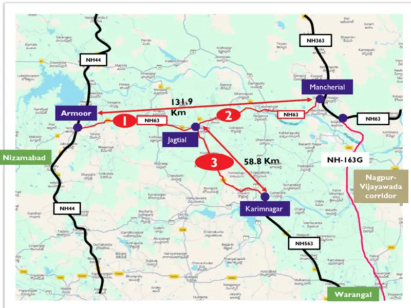 Cabinet approves widening of NH-63 Armoor-Mancherial section under ...