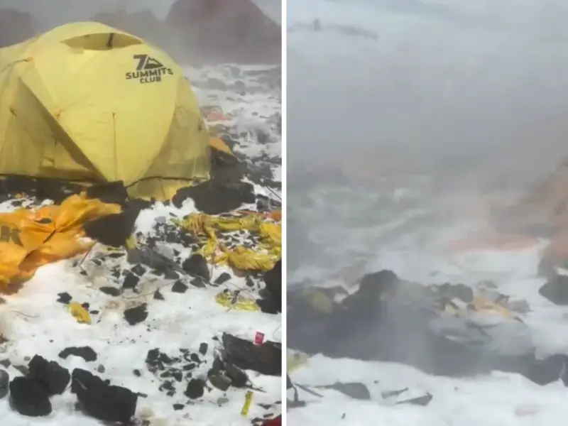 Viral Video Shows Abandoned Trash At Mount Everest | Dailyhunt