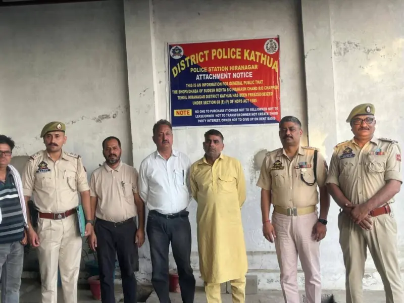 Kathua Police Attach Property Worth ₹1.25 Crore of Alleged Drug Peddler ...