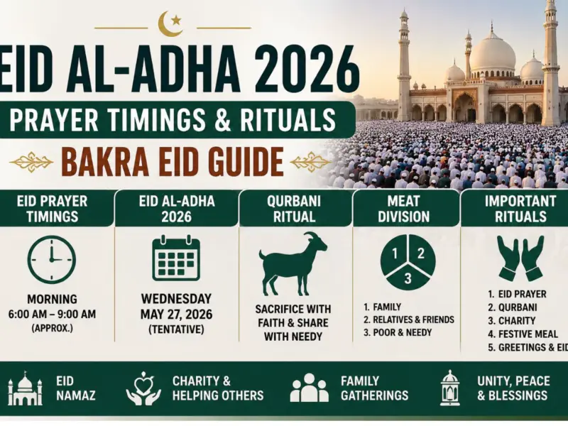 Eid al-Adha 2026: Prayer Timings, Qurbani Rituals & Bakra Eid ...