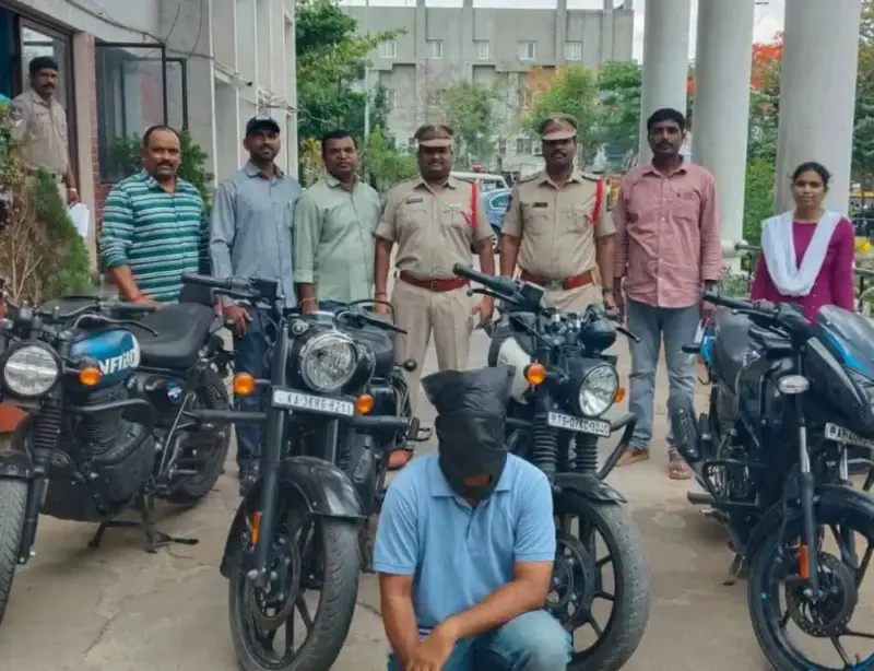 RGIA police nab serial bike thief, recover four stolen motorcycles ...